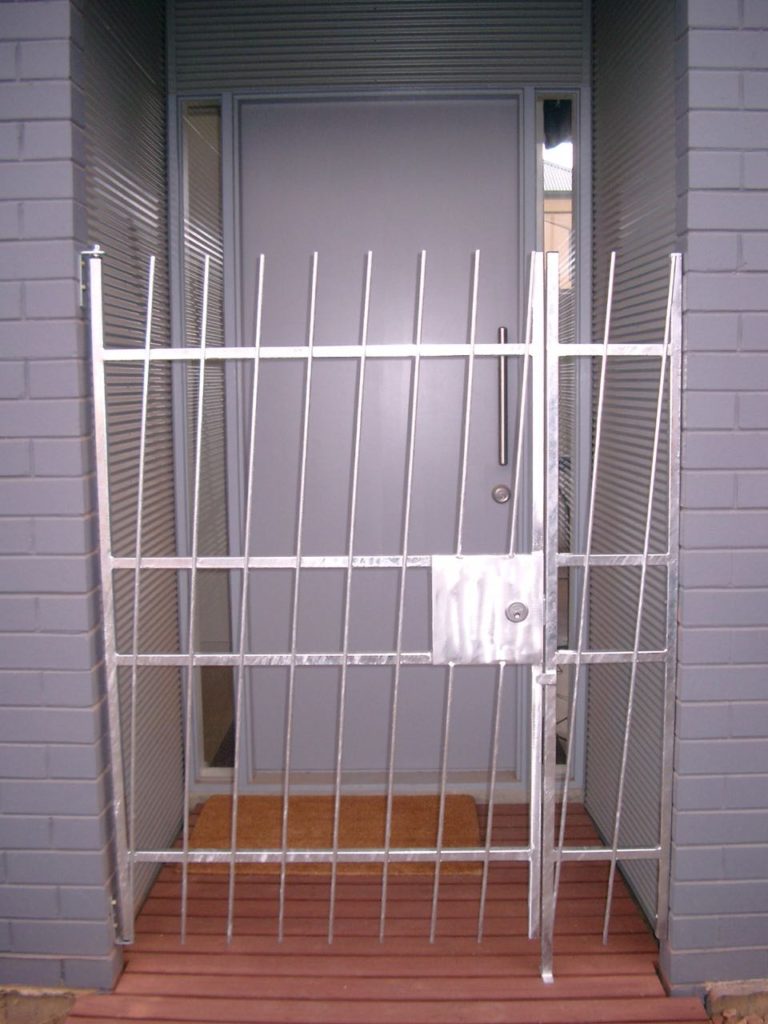 contemporary-design-single-lockable-front-door-security-steel-gate-with ...