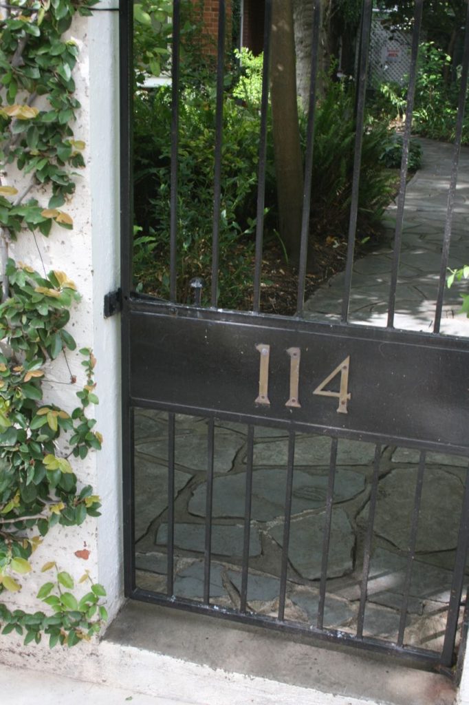 entrance-gate-with-large-brass-street-numbers-attached - GATE ...